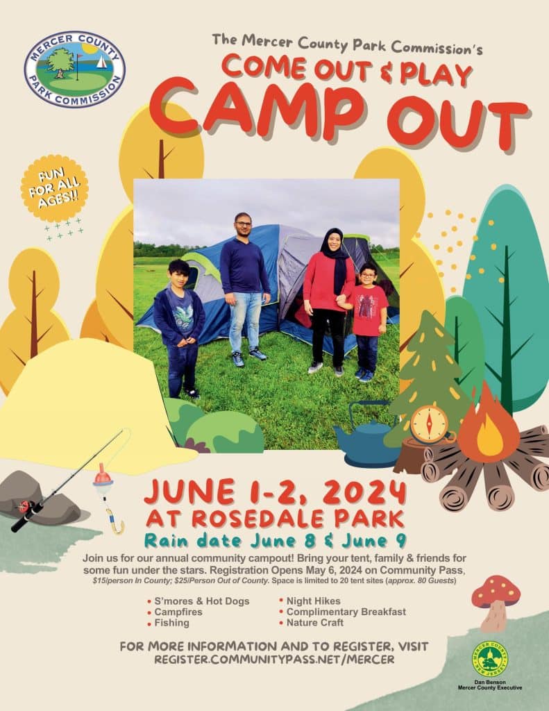 Mercer County Camp Out at Rosedale Park Registration Now Open